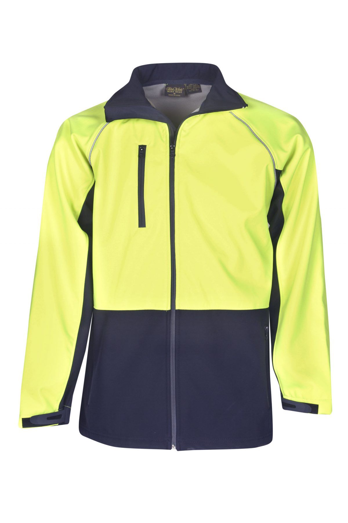 J86 Hi Vis Soft Shell Jackets Day Use - Blue Whale